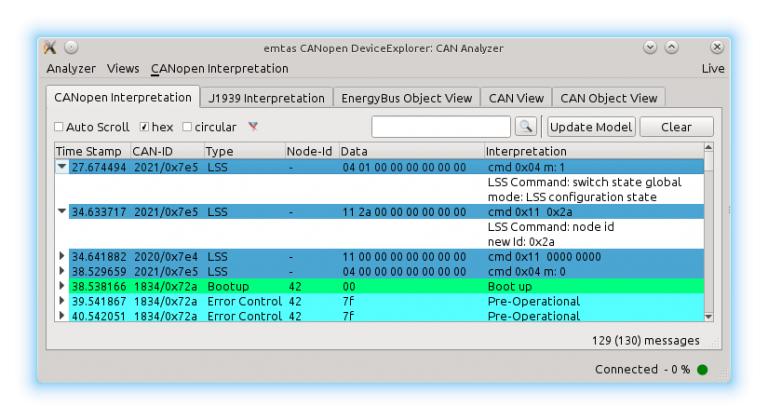 CANopen LSS - Knotennummervergabe durch Layer Setting Services