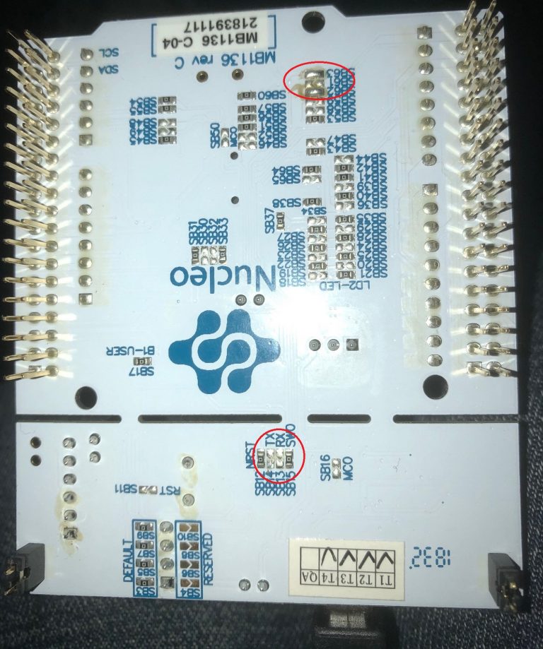 Nucleo-64 Uart2 to Arduino - embedded communication
